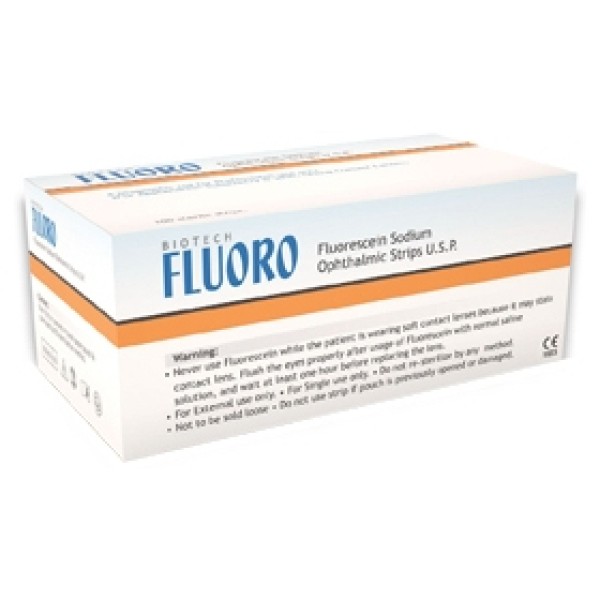 Fluoro Fluorescein Sodium Ophthalmic Strips (Pack of 100) (REPLACES ...